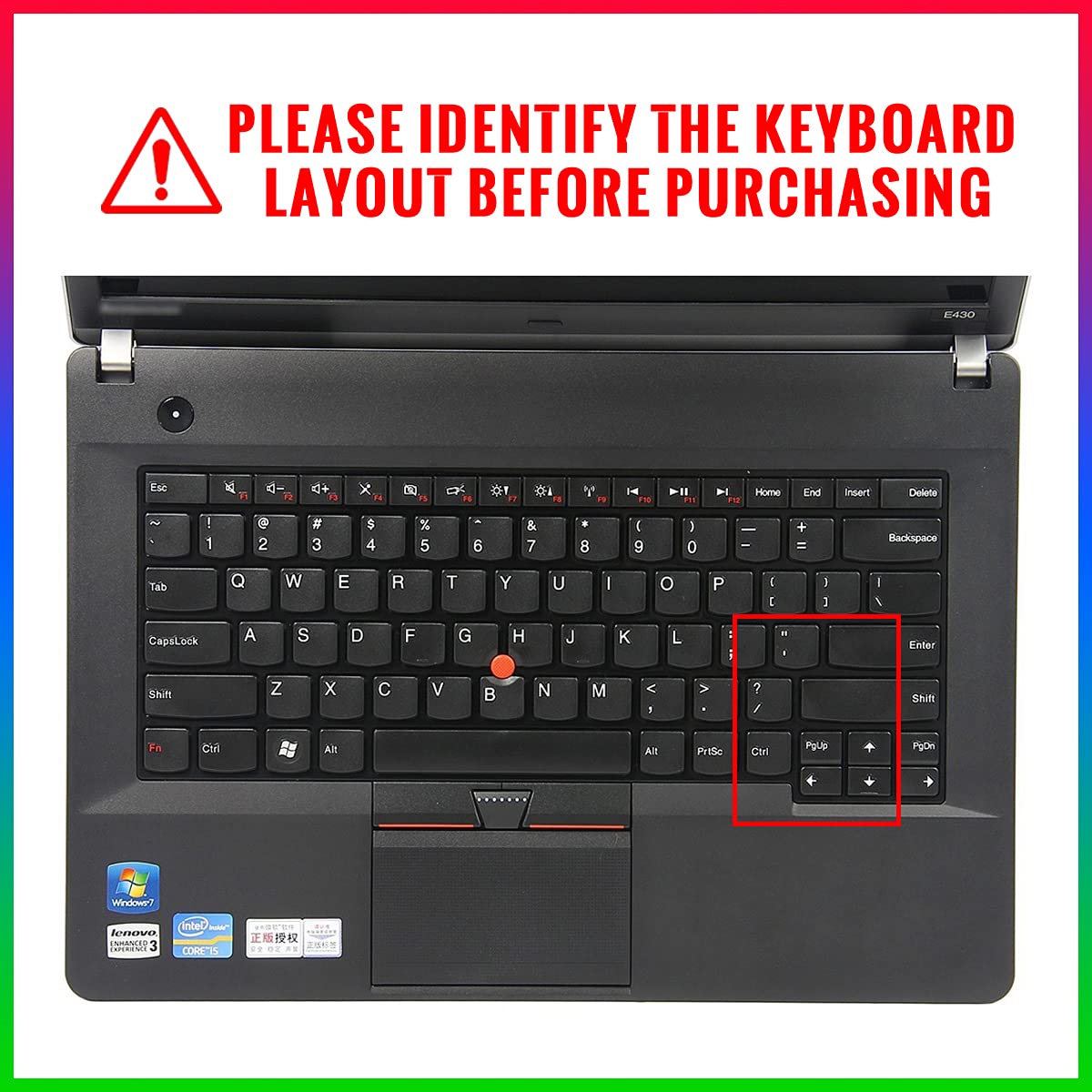 WYGCH Silicone Keyboard Cover for Lenovo IdeaPad ThinkPad E430,E430C,E435,E330,E335,E445,E435,S430,L330,T430U Protector Skin-Bohemian Style