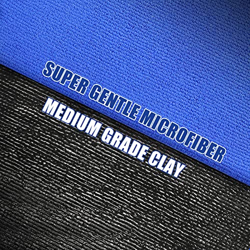 GMISUN Clay Mitt, 2 Pack Clay Bar Mitt for Car Detailing, Medium Grade Magic Car Wash Mitt Auto Detailing, Scratch Free and Paint Safe for Car Detailing Cleaning Polishing Paint, Glass, Wheels