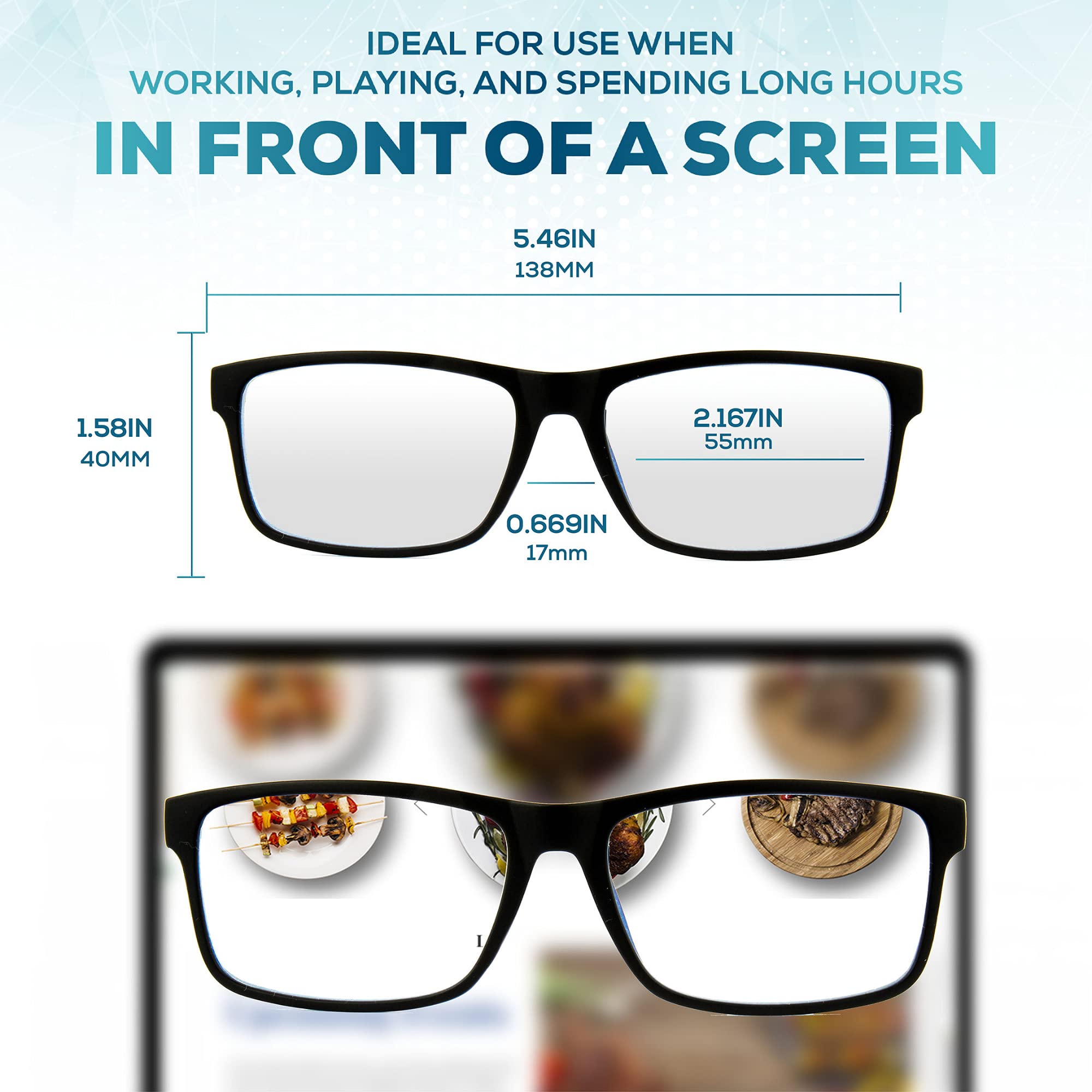 2 Pack Of Blue Light Blocking Glasses β Anti-Fatigue Computer Monitor Gaming Glasses Prevent Headaches Gamer Glasses