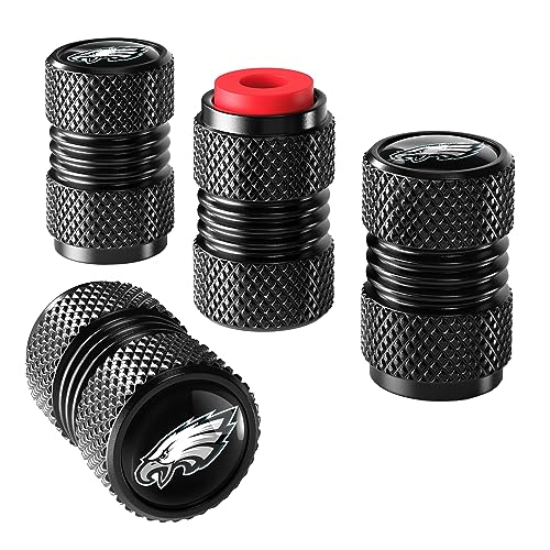 4PCS Tire Valve Stem Caps, Aluminum Tire Valve Cap Set, Universal Stem Covers for Cars Trucks Motorcycles SUVs and Bikes