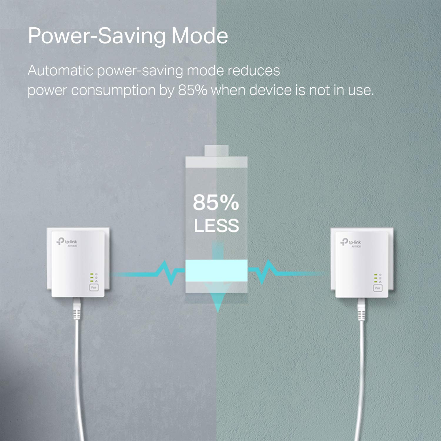 TP-Link AV1000 Powerline Starter Kit (TL-PA7017 KIT) - Gigabit Port, Plug&Play, Ethernet Over Power, Nano Size, Ideal for Smart TV, Online Gaming, Wired Connection Only (Renewed)