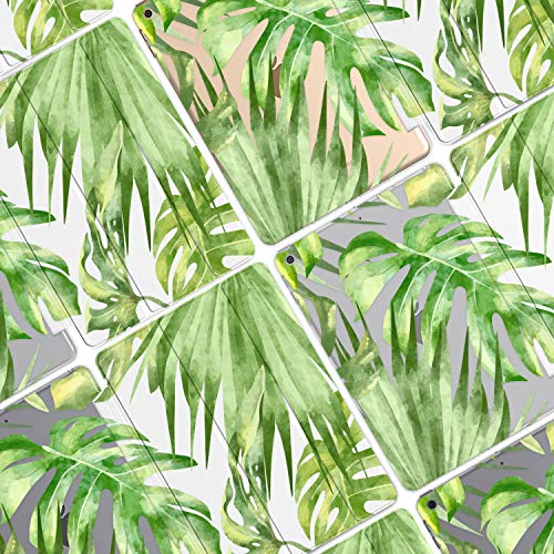 Vonna Case for Apple iPad Air 5th 2022 4th 2020 Gen 3th 10.2 12.9 Pro 11 10.5 9.7 Mini 6 5 4 3 2 1 Magnetic Closure Design Print Palm Leaf Slim Tropic Stand Watercolor Monstera Green Leaves vm252