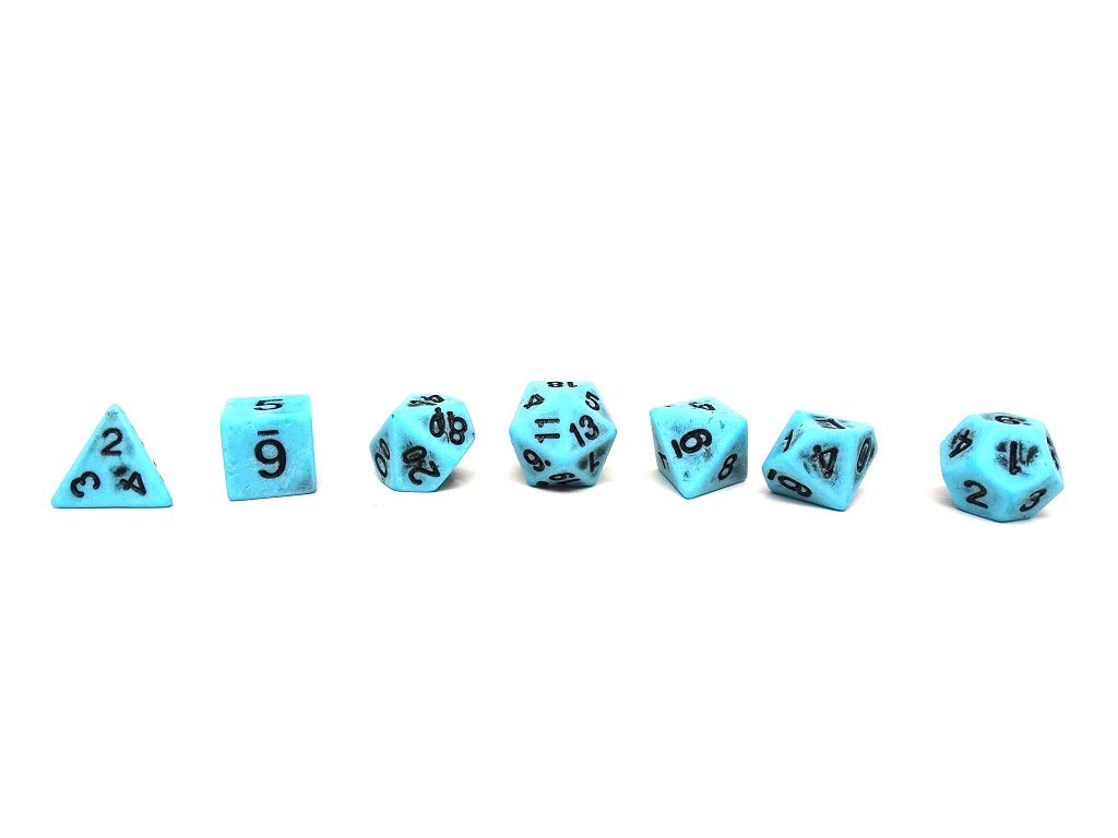 Ancient Topaz Dice Set | 7 Piece | Pristine Edition | Free Carrying Bag | Hand Checked Quality