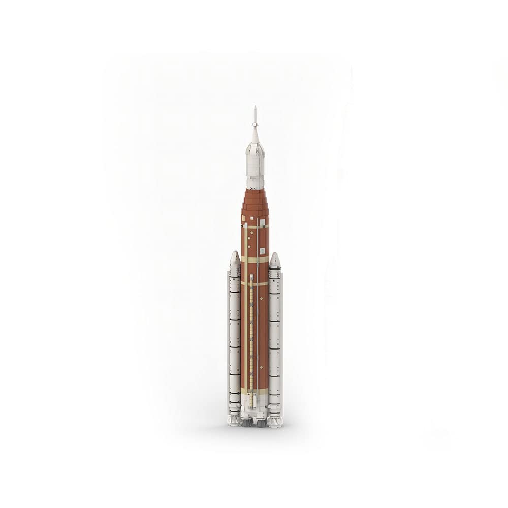 2786 Pieces SLS Block 1B Cargo Rocket Building Kit, NA SA Saturn V Rocket Ship Toy Set, Space Launch System Space Shuttle-Derived Launch Vehicle Block 1B Cargo Rocket Model Building Blocks, New 2023