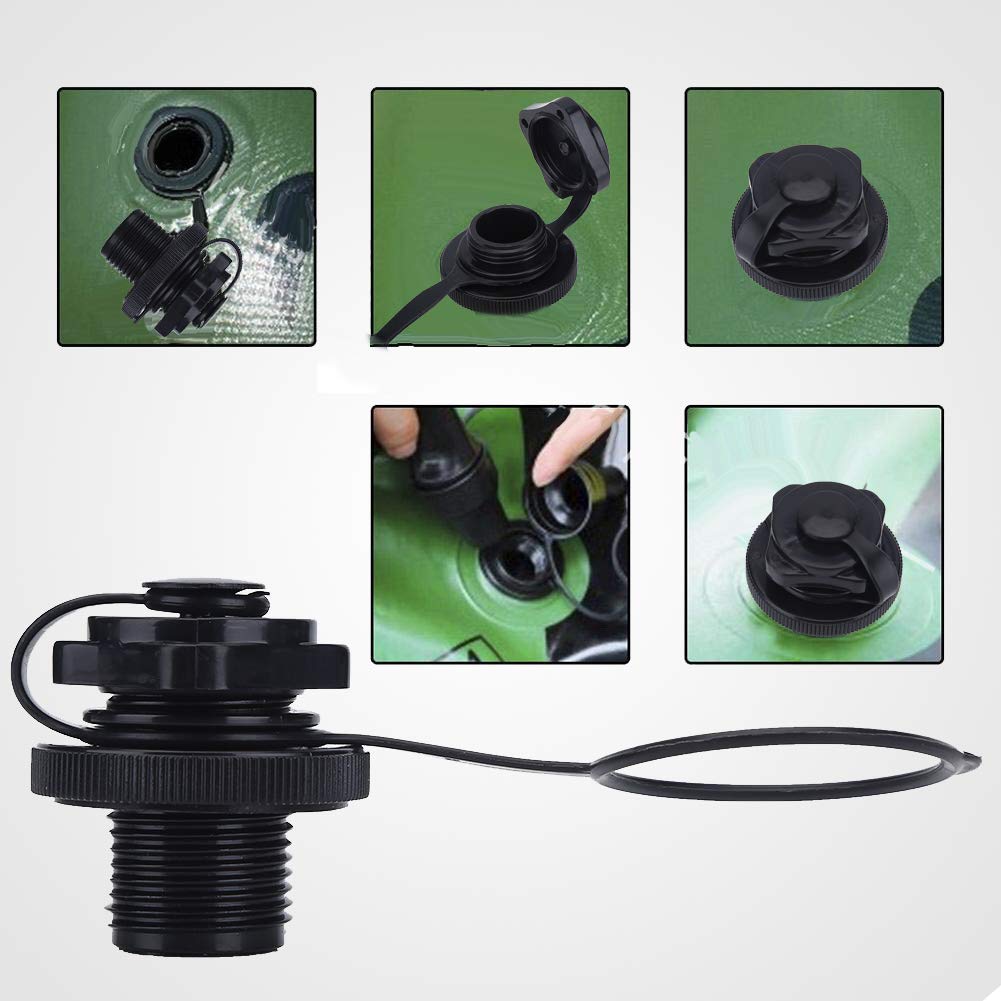 2Pcs Spitfire Tube Valve Replacement, Kayak Intex Inflatable Boat Replacement 0ne-Way Inflation Boat Spiral Air Plugs for Inflatable Raft Boat Kayak Intex Kayak Replacement Parts