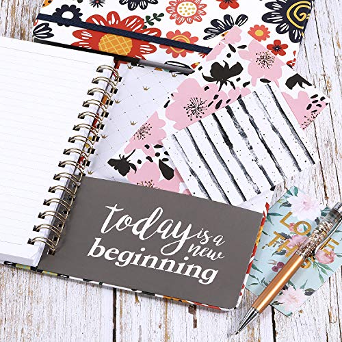 Ruled Notebook/Journal - Lined Journal with Premium Thick Paper, 8.5" X 6.4", College Ruled Spiral Notebook/Journal, Banded with Exquisite Inner Pocket, Waterproof Hardcover with Colorful Pattern