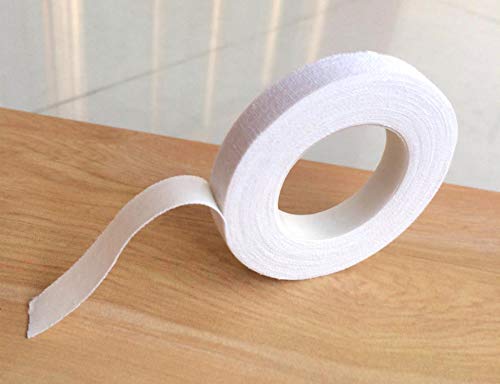 2Roll White 1inch Wide (2.5cm) Adhesive Tape Breathable Cotton Soft Cloth Surgical Tape​​ with Self Adhesive Plaster