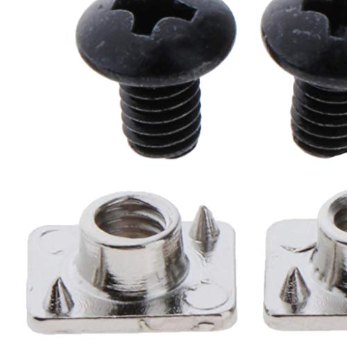 2Pcs Metal Screws Nuts Roller Skates Buckle Strap Screws Replacement Bolts