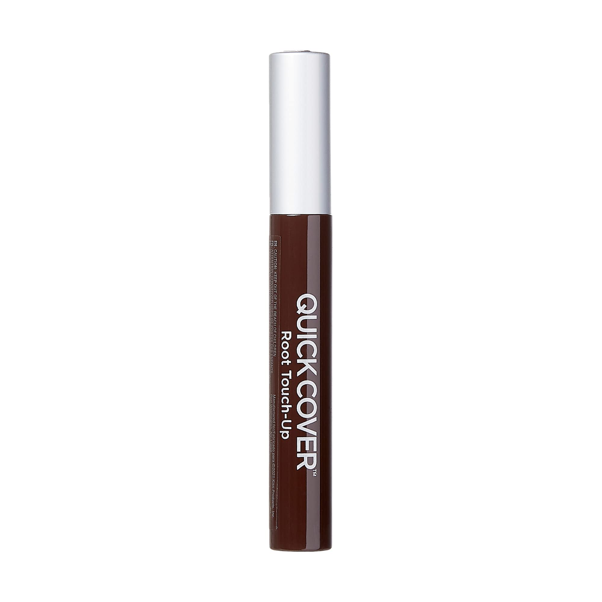 RED by Kiss Quick Cover Root Touch Up Mascara 2PCS Water-Resistant Temporary Gray Concealer Cover Up Brush for Hair and Beard (Natural Medium Brown)