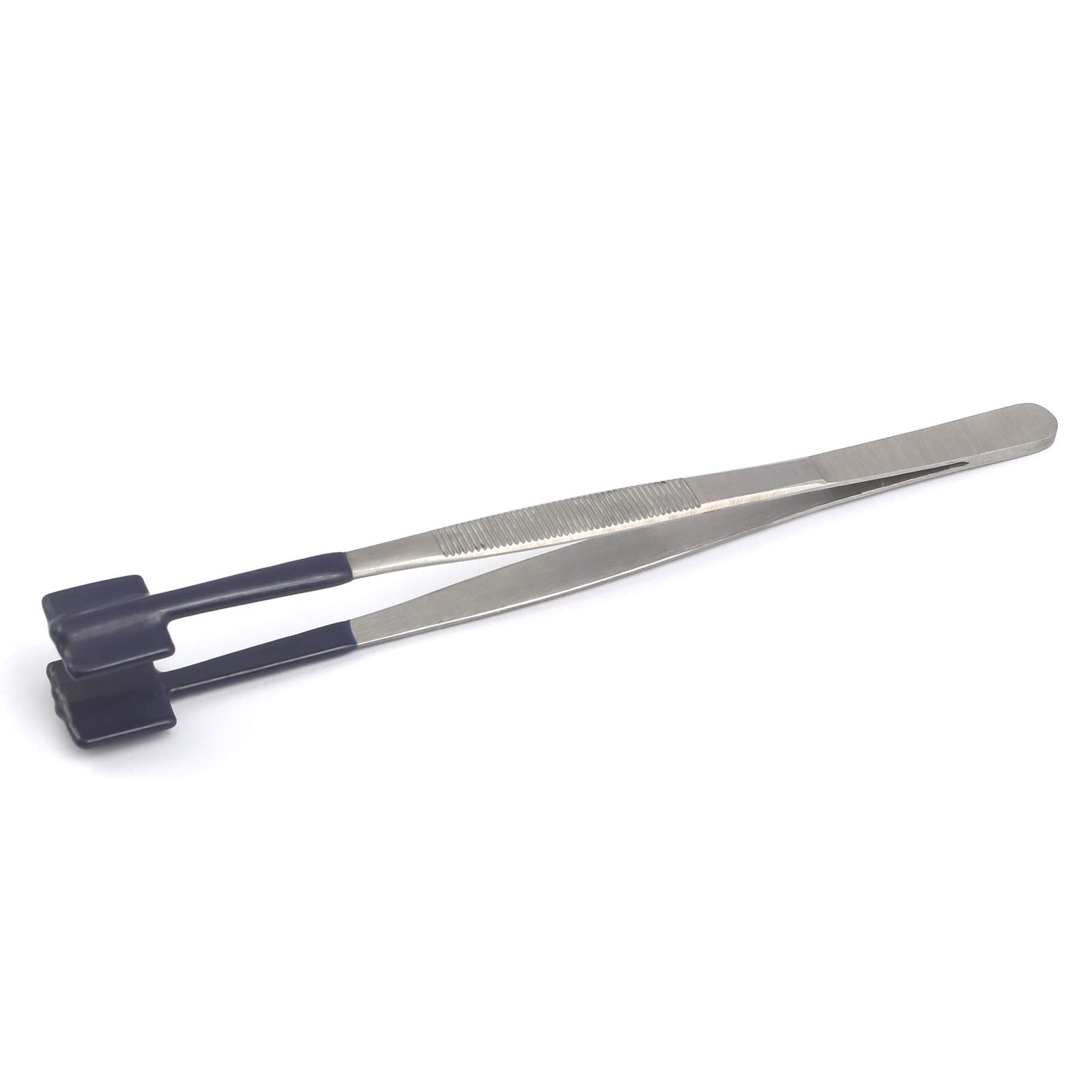 DDP PVC COATED TWEEZERS SPECIALTY FORCEPS FLAT TIPS SAFE RUBBER NON MARRING HOLDING