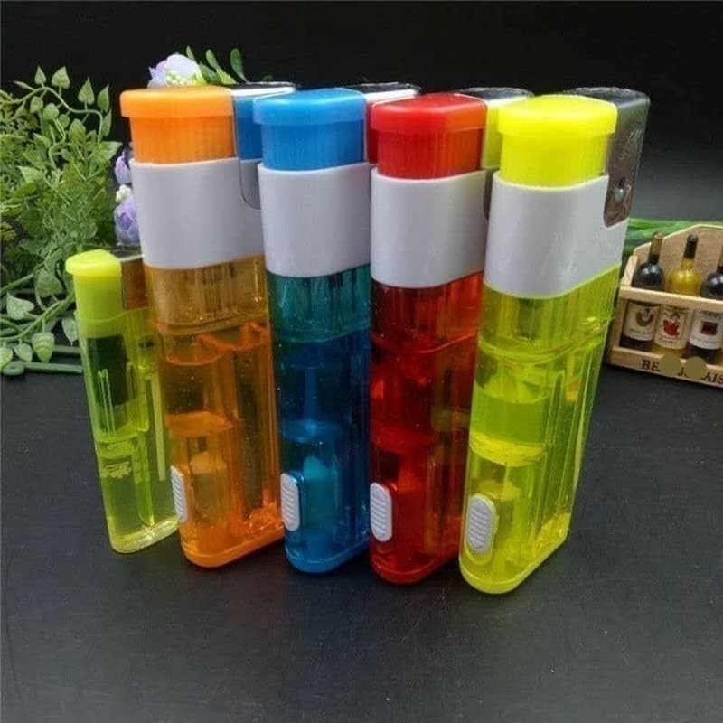 2024 New Transparent Lighter, Large Lighter, Jumbo Lighter, Reusable, Easy to Carry, Suitable for Indoor and Outdoor Use, (Color : C3)