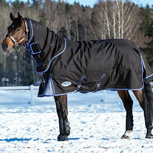 Weatherbeeta ComFiTec Ultra Cozi II Detach-A-Neck Heavy - Charcoal/Blue/White - 81"