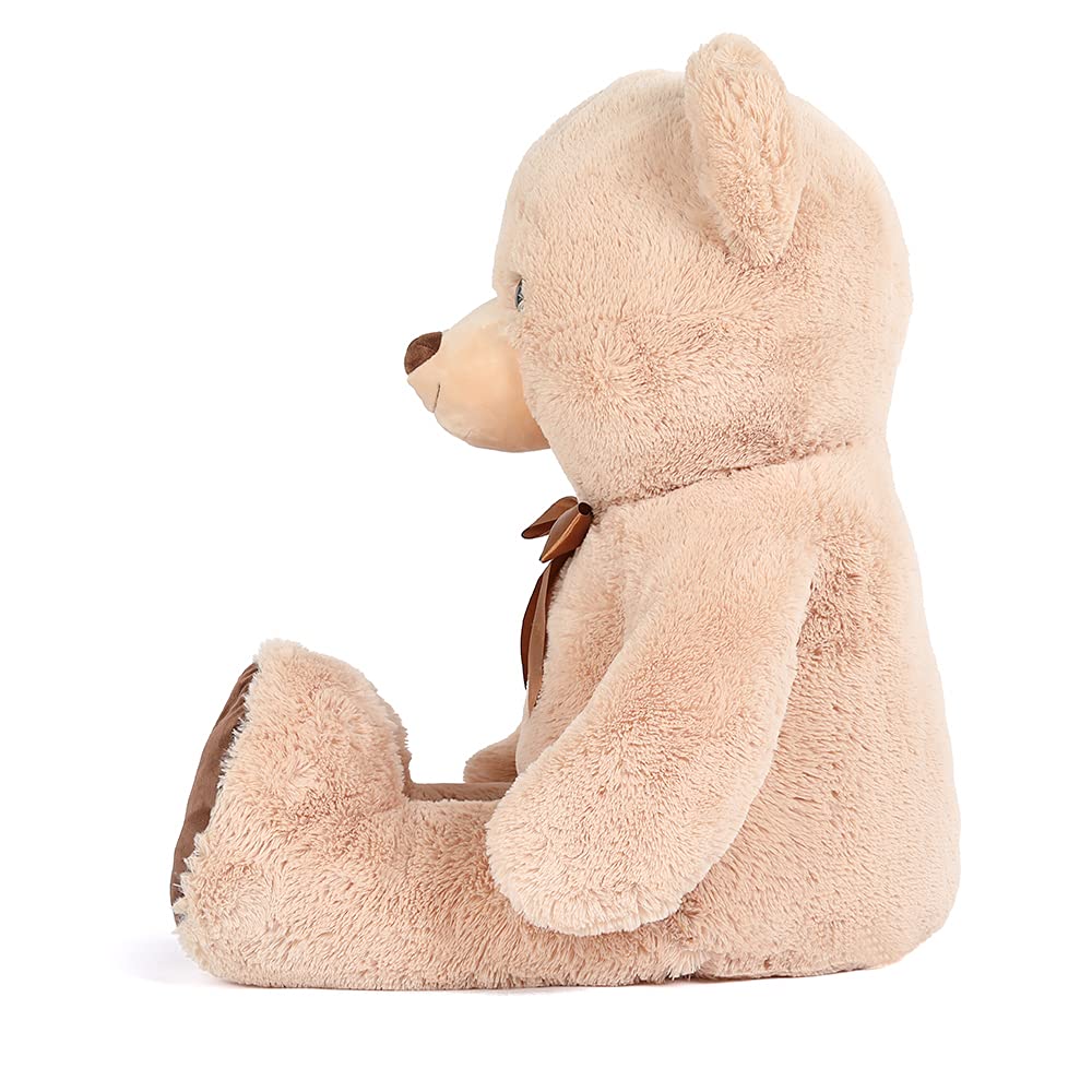 Tezituor Giant Teddy Bear Big Stuffed Animal Stuffed Bear Soft Plush Teddy Bear 41'' Large Bears for Kids on Baby Shower, Valentine's Day, Christmas, Birthday