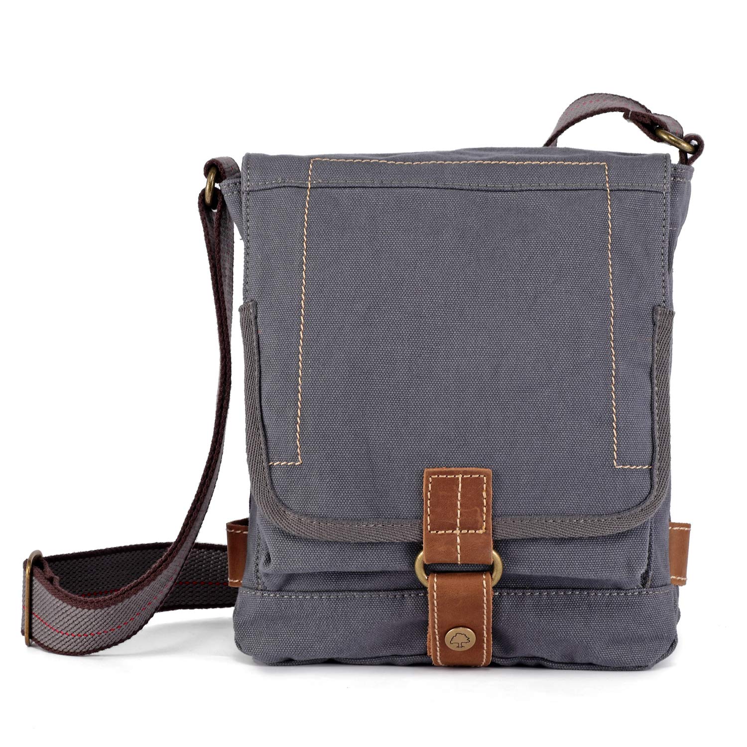 Atona Classic Flap Crossover Bag (Grey)