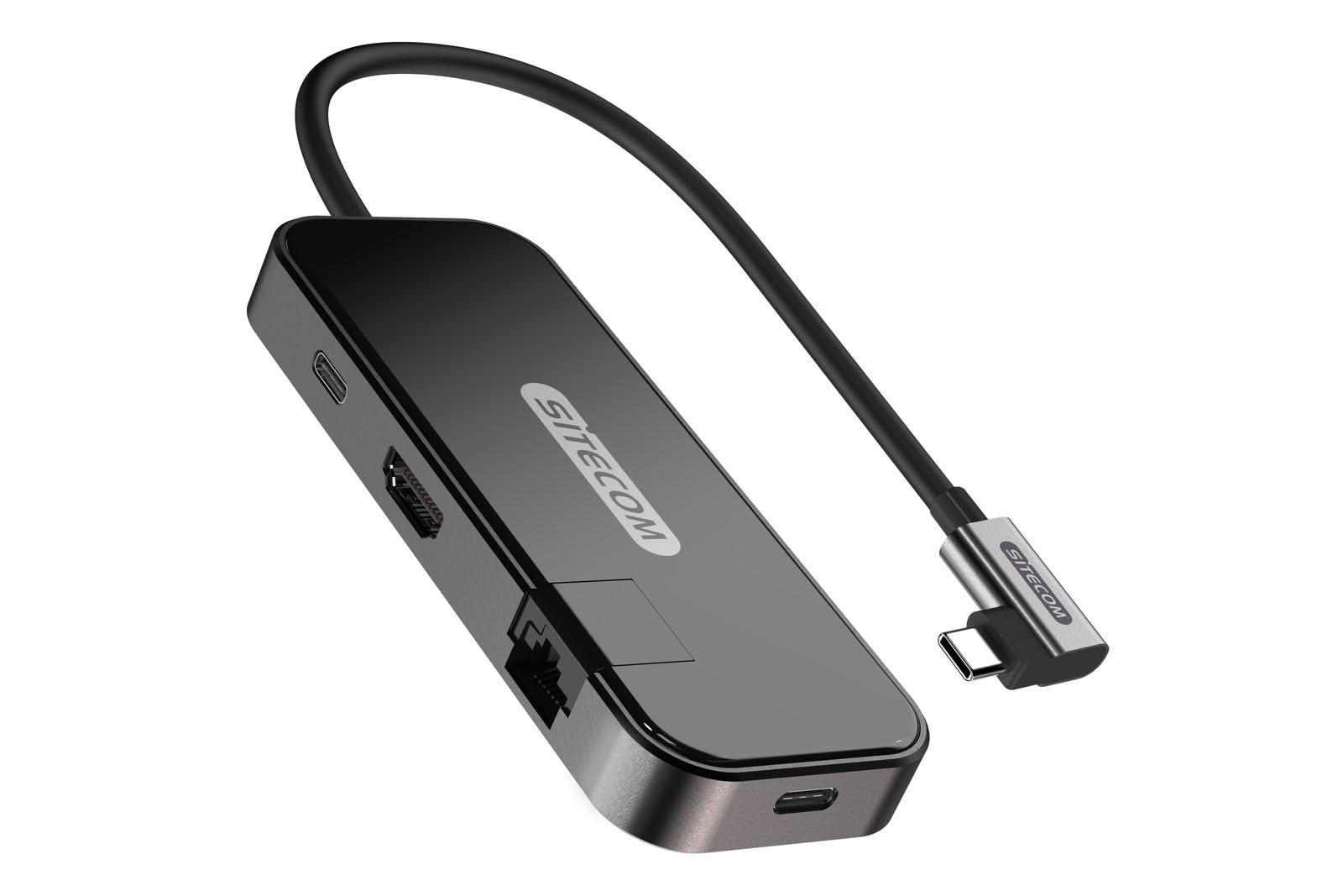 Sitecom CN-394 USB-C Adapter | USB-C to 1x HDMI + 1x Gigabit LAN Adapter + 2X USB 3.1 + 1x USB-C - with USB-C Power Delivery 100W
