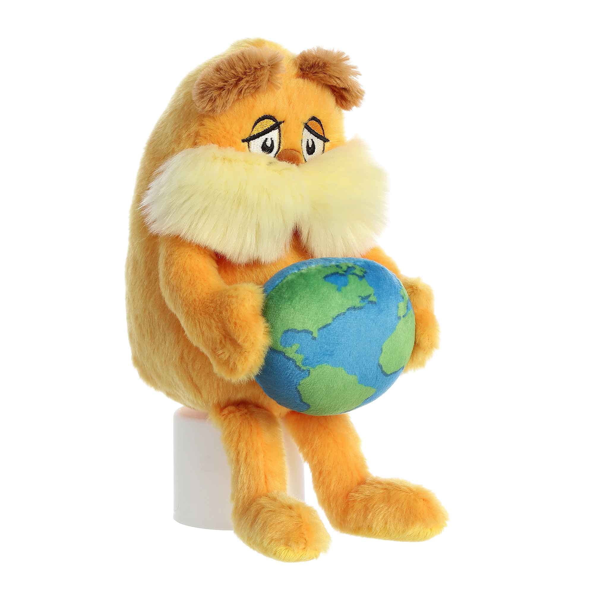 Aurora® Whimsical Dr. Seuss™ Lorax Planet Earth Stuffed Animal - Magical Storytelling - Literary Inspiration - Orange 11 Inches