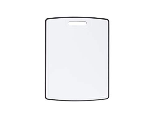 Dexas PolyDuO Reversible Cutting Board, 8.5 x 11 Inches, White and Midnight Granite