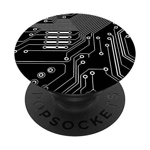 Motherboard Computer Circuit Programmer IT Coder Tech Gift PopSockets PopGrip: Swappable Grip for Phones & Tablets