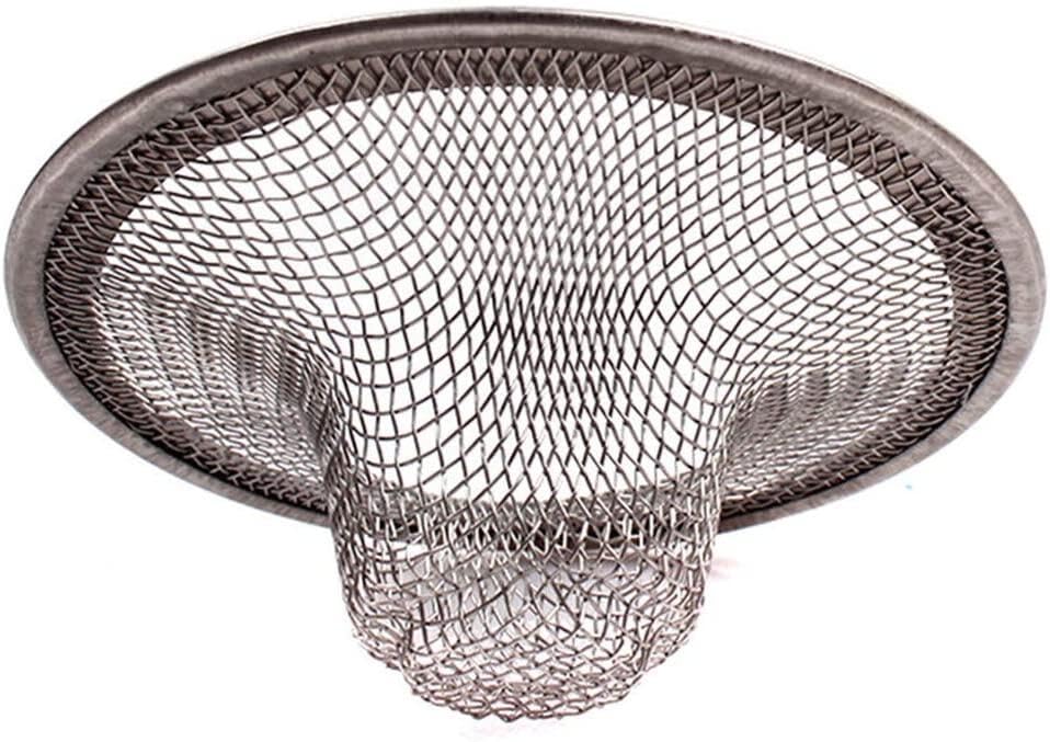 5 pcs Kitchen Sink Strainer Stainless Steel Sink Drain Sink Metal Strainer Bath Basin Filter, 5cm