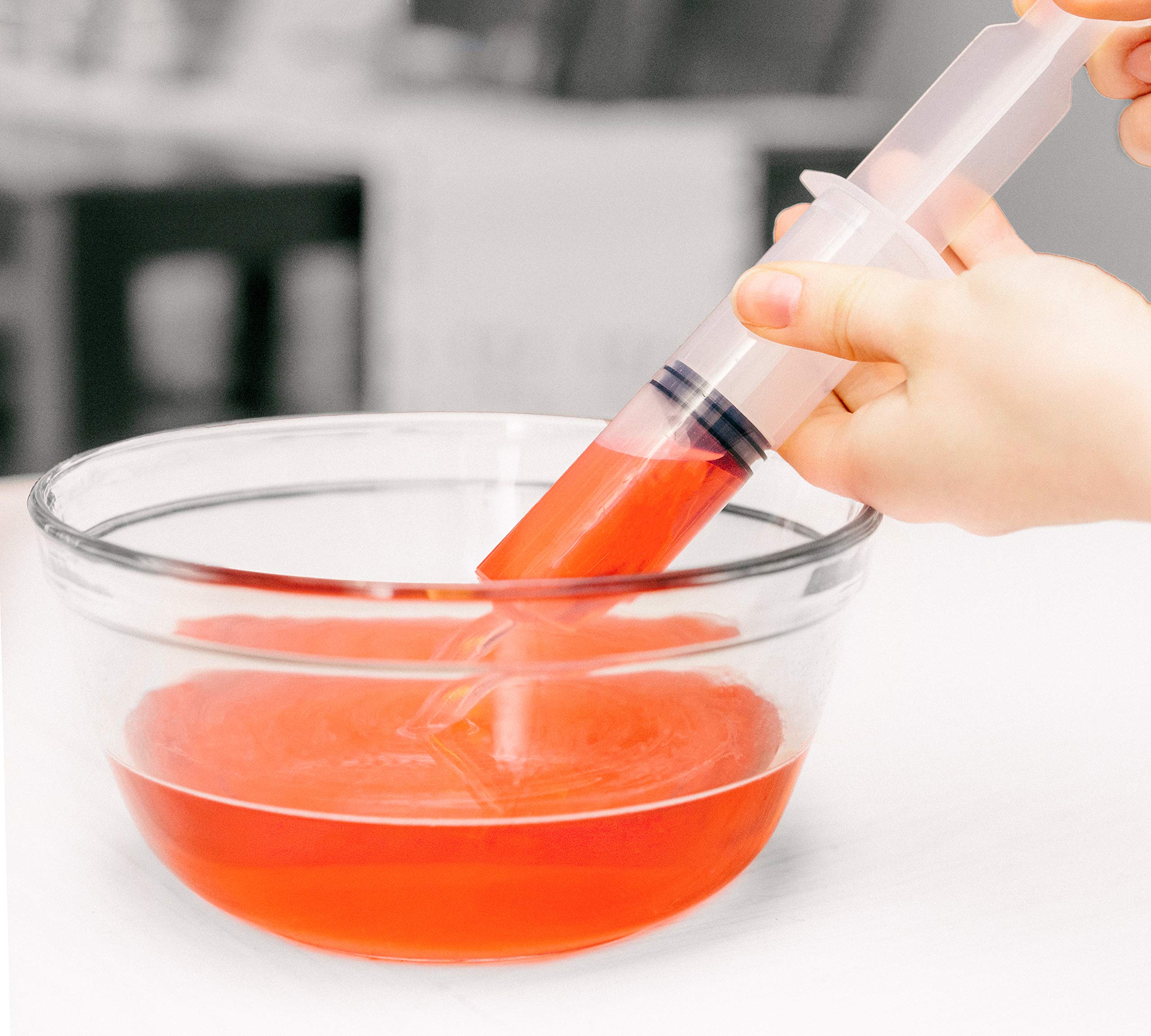 30 Pack 2.5 oz Reusable Jumbo Jello Shot Syringes BPA Free with Oversized Caps - Perfect for any party: Halloween, New Years, Nurses, Graduation, Superbowl, St. Patrick?s Day - By Wild Shots!
