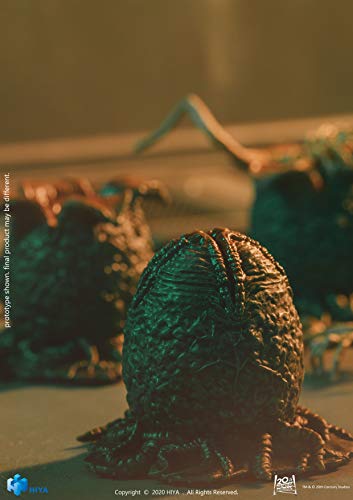 Hiya Toys Aliens: Ovomorph & Facehugger 1:18 Scale Action Figure Set, Multicolor