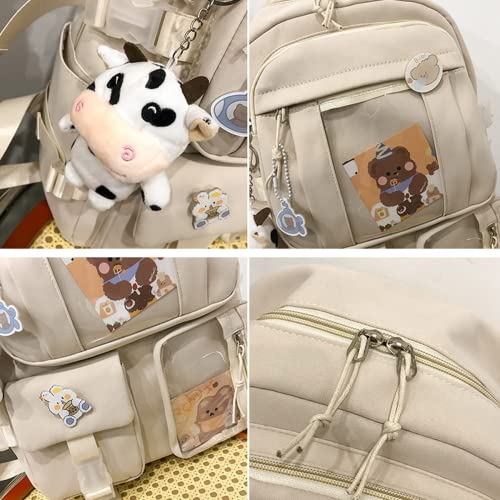 Aktudy Kawaii Bkpk, th Kawaii Pin and Cute Asori Bkpk Cute Athetic Bkpk for ity Rusk