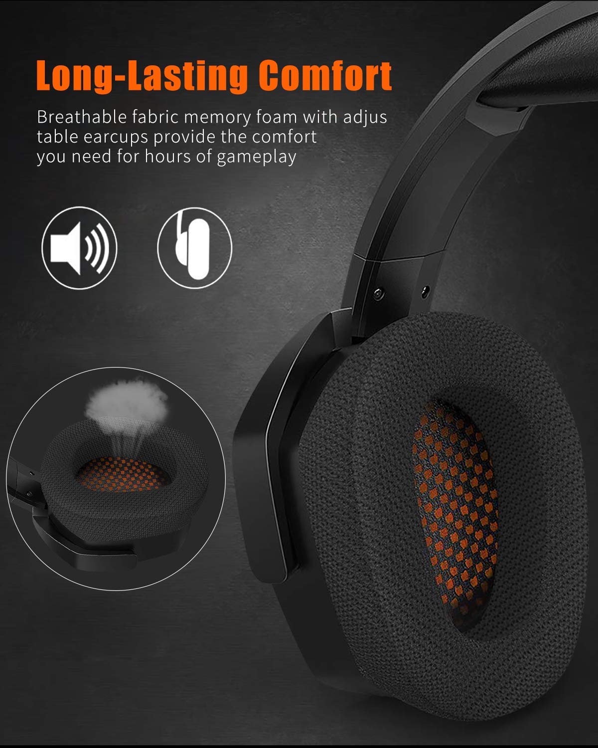 XIBERIA Gaming Headset for Xbox One/PS4/PS5/PC/Mac,Controller,Noise Cancelling Over Ear Headphones with Mic, Bass Surround Soft Memory Earmuffs (Renewed)