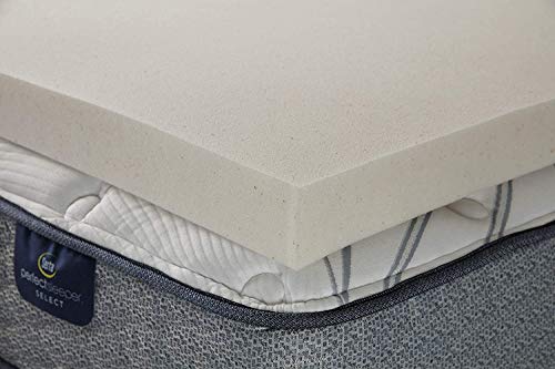 Serta CopperGel Memory Foam Mattress Topper, Queen, Copper