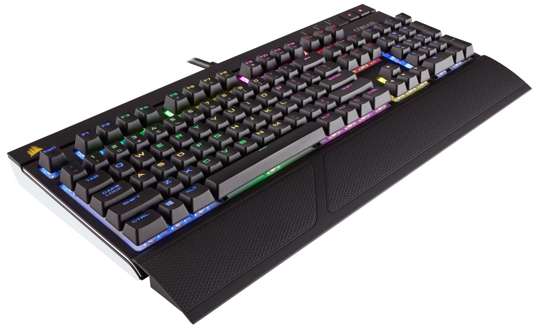 Corsair Strafe Mechanical Gaming Keyboard - Red LED Backlit - USB Passthrough - Linear and Quiet - Cherry MX Red Switch
