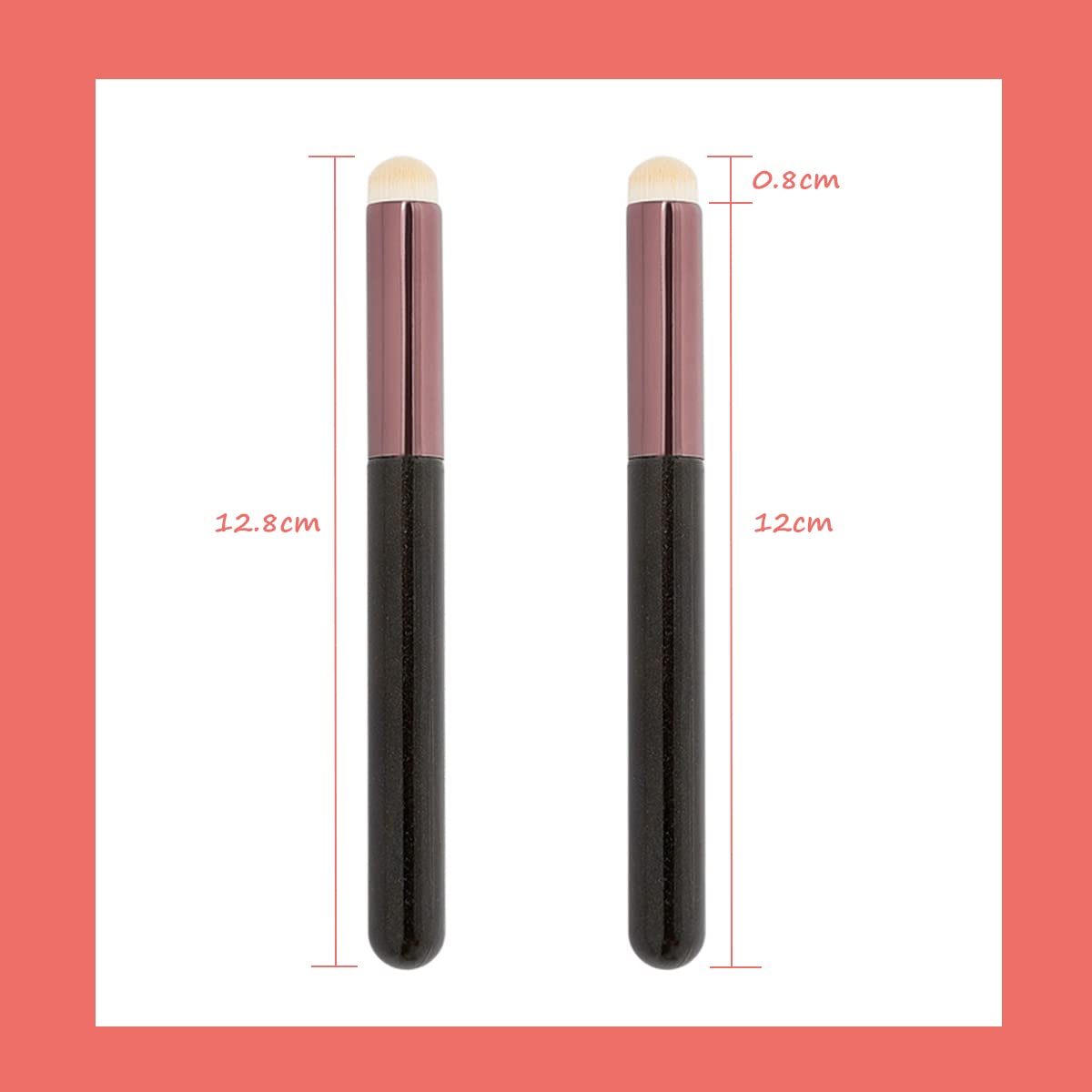 5PCS Round Tip Lipstick Smudge Brush, Lip Gloss Applicators Lipstick Brush, Makeup Lip Brushes, Artificial Fiber Portable Concealer Brush for Make Up