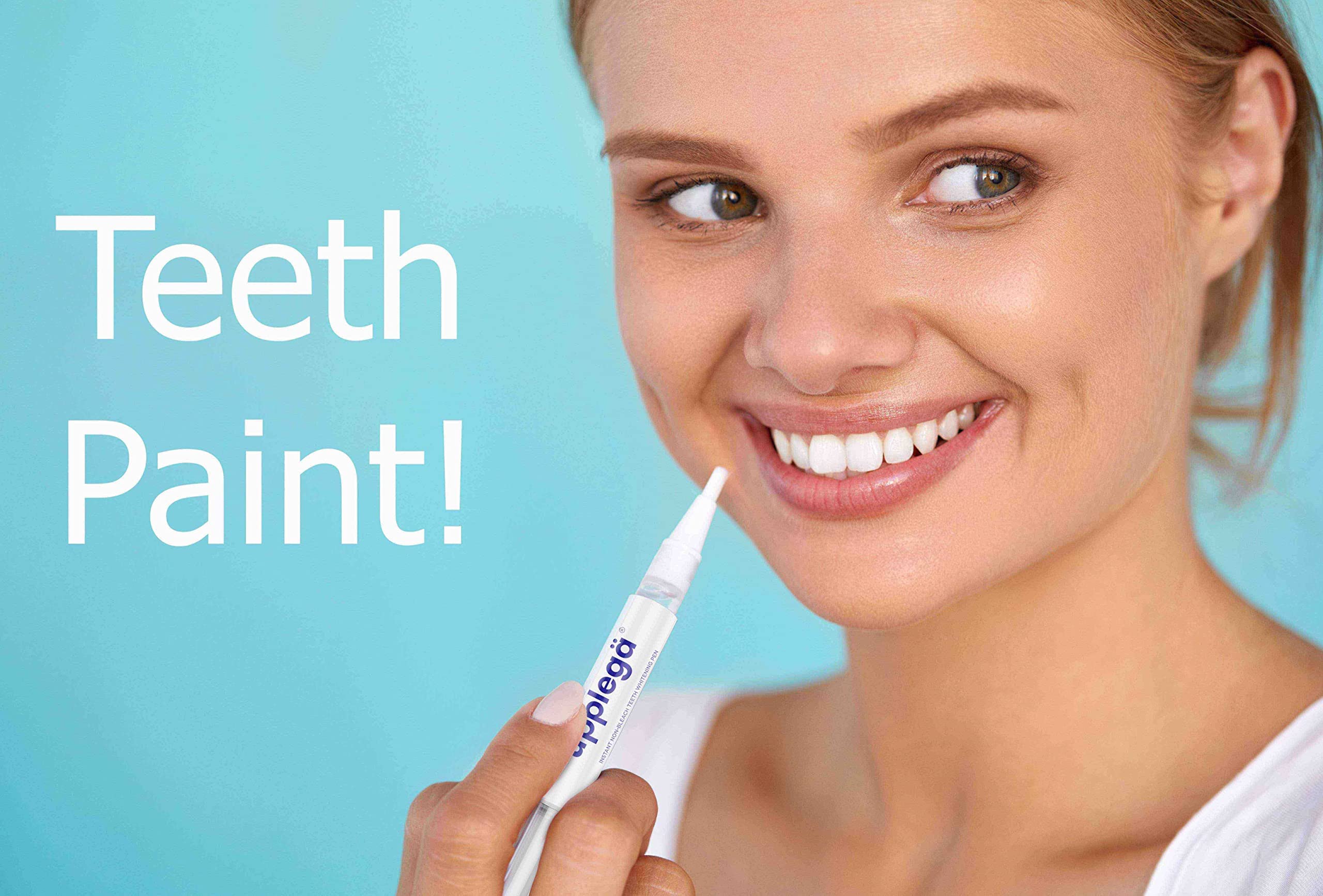 Tooth Paint, Instant Teeth Whitening, Tooth Polish Uptight White, Easy at Home Temporary Teeth Paint Polish Pen