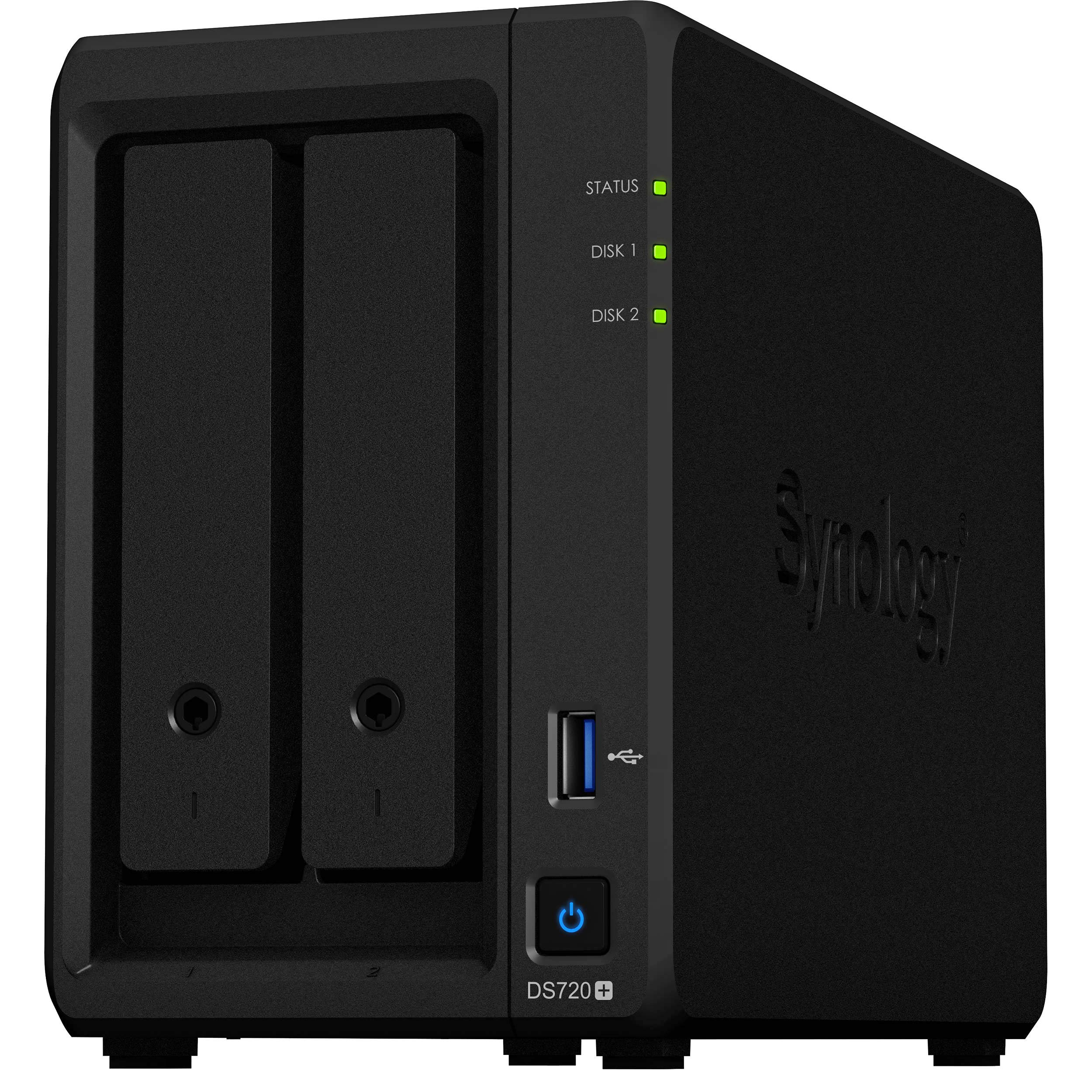 Synology DiskStation DS720+ NAS Server for Business with Celeron CPU, 6GB Memory, 4TB HDD Storage, DSM Operating System
