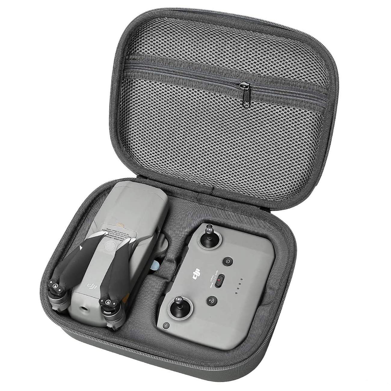 Anbee Portable Carrying Case EVA Hard Shell Storage Bag Box Compatible with DJI Mavic Air 2 RC Drone (Grey)