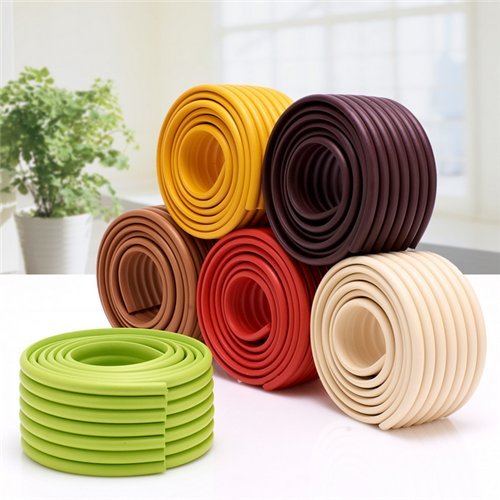 AUCH Extra Dense Furniture Table Wall Edge Protectors Foam Baby Safety Bumper Guard Protector, 2 Meters (6.5 Ft) Long 8 cm Wide