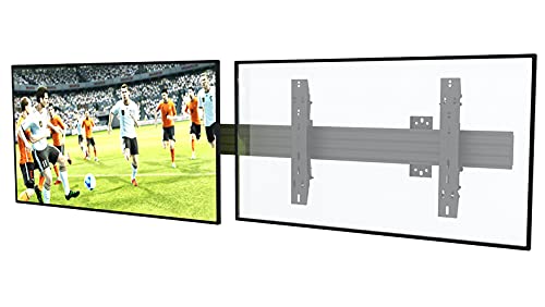 2x2 Video Wall Pop Out Mounting System Horizontal Rails Four Fixed Displays with with Micro Adjustment Arms Vesa Universal TV Television Monitors Modular