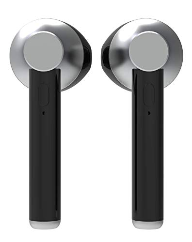 Wireless Bluetooth Earbuds - True Wireless Stereo Sound Ear Buds - in-Ear Headphones with More Bass and Clearer Sound - Premium Ear Buds with Charging Case and Cable - Black