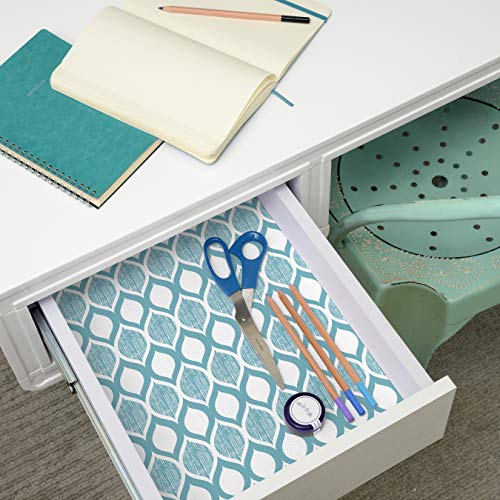Con-Tact Brand - 09F-C9A3U3-12 Creative Covering Self-Adhesive Vinyl Drawer and Shelf Liner, 18" x 9', Savoy Blue