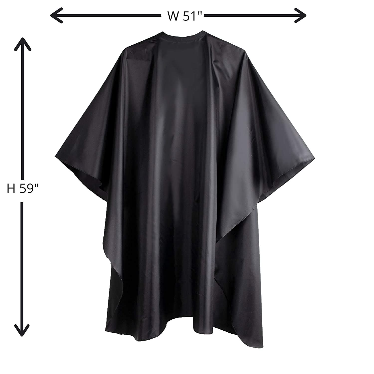 Delkinz Barber Cape with Adjustable Snap Closure waterproof Hair Cutting Salon Cape for Unisex, Perfect for Hairstylists (Pack of 1)