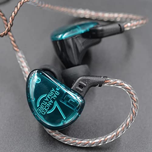KZ CCA 2PIN IEM Earphone Cable, 4 Core High-Purity Copper Twisted IEMs Replacement Cable, Earbud Headphone Replacement Copper Extension Cable for KZ ZST ZSTX EDX ES4 AS10 CCA C10 C16 TRN V80 V90