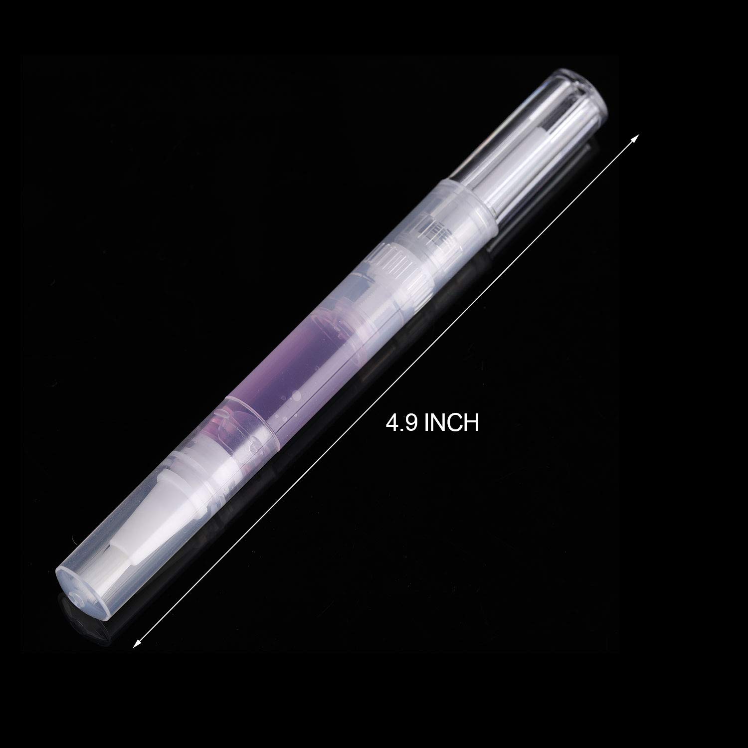20 Pcs Empty Nail Cuticle Oil Pens 3 ml Refillable Twist Pen with Brush Tip for Lipgloss, Nail Polish, Eyelash Growth Liquid