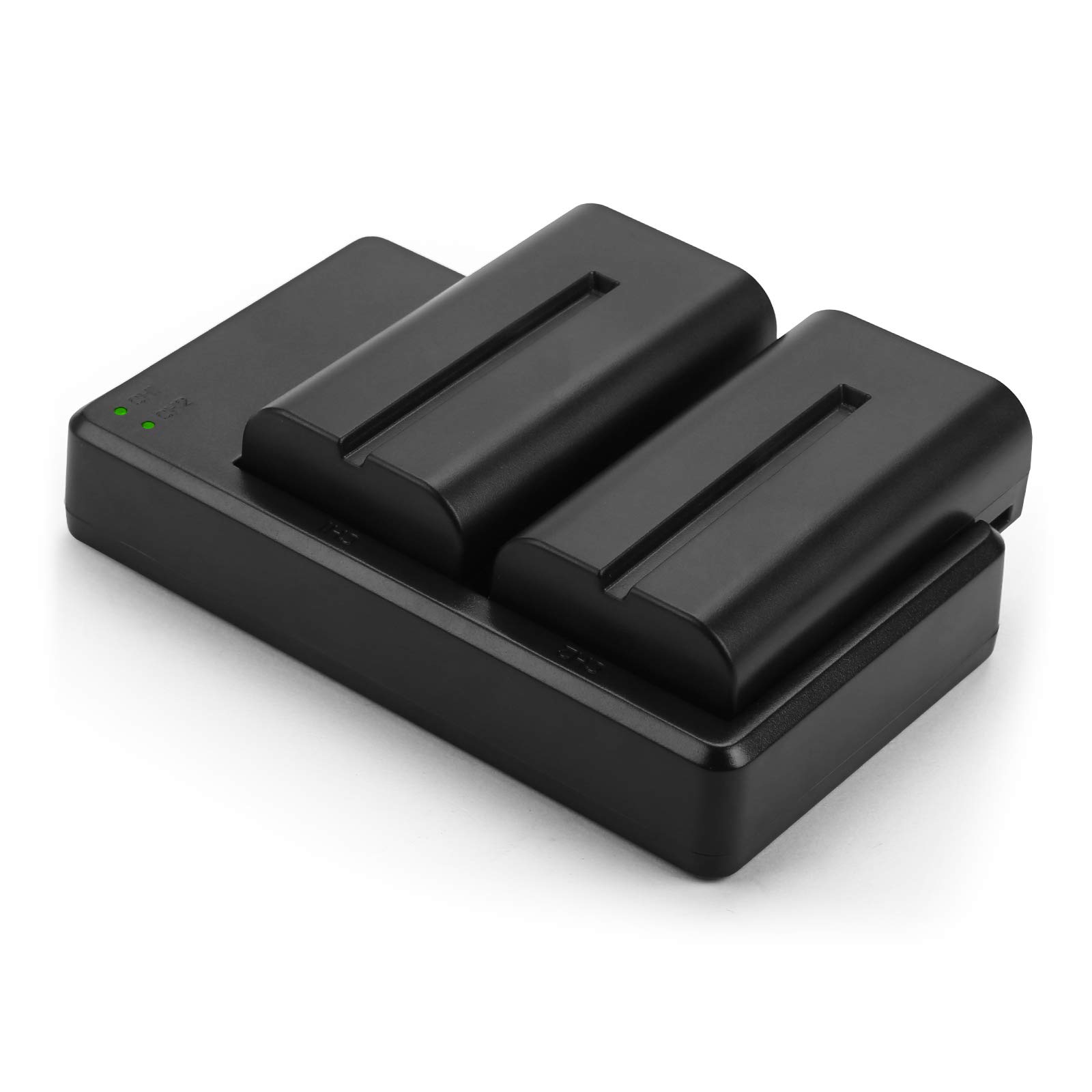 LORDONE NP-F550 Battery, 2-Pack 2700mAh NP F550 Battery and Dual USB Charger Set for Sony NP F970, F750, F770, F960, F550, F530, F330, F570, CCD-SC55, TR516, TR716, TR818, TR910, TR917 and More