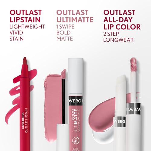 COVERGIRL Outlast All-Day Lip Color With Topcoat, Rose Pearl
