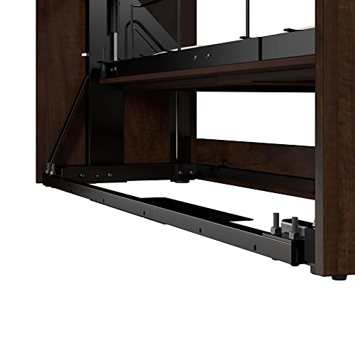 Bestar Pur Queen Murphy Bed and 2 Storage Units with Drawers, 115-inch Space-Saving Wall Bed