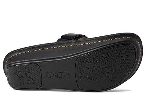 Alegria Womens Carina Coal Leather Thong Sandal 9 M US