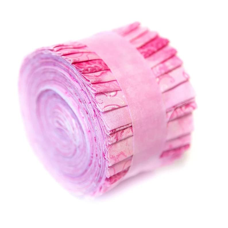 20 Pieces Fabric Cute, Beautiful It's All Pink Jelly Roll 2.5 inch pre-Cut Squares, Cute 100% Cotton Fabric Quilting Strips
