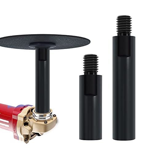 5/8"-11 Angle Grinder Extension Shaft 5/8"-11, Angle Grinder Lengthen Connecting Rod, 2 Pack 80 mm*1/120 mm*1 Thread Angle Grinder Extension Connecting Rod for Polisher and Angle Grinder