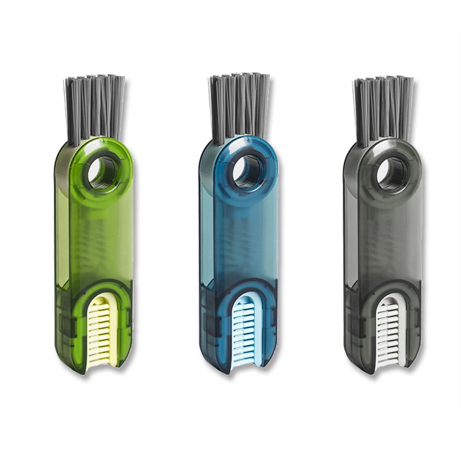 3 in 1 Multifunctional Cleaning Brush, Multi-Functional Cup Cleaning Tools, U-Shaped Silicone Bottle Cleaner Brush, Home Kitchen Cleaning Tools for Different Clean Items