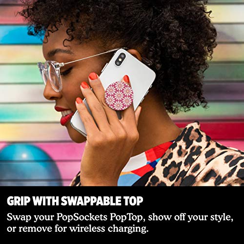 PopSockets Phone Grip with Expanding Kickstand, PopSockets for Phone - Daisy Mod Pink