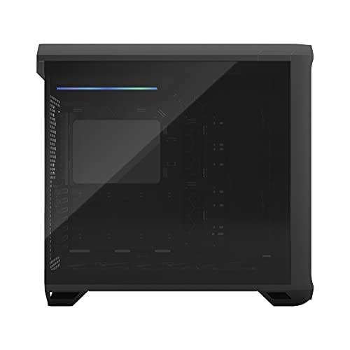 Fractal Design Torrent Black - Dark Tint Tempered Glass Side Panel - Open Grille for Maximum air Intake - Two 180mm PWM and Three 140mm Fans Included - Type C - ATX Airflow Mid Tower PC Gaming Case