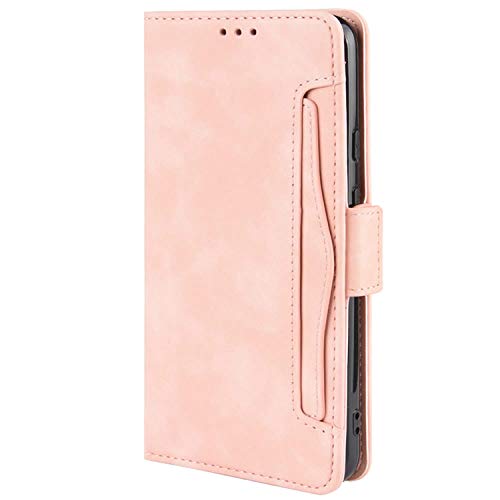 HualuBro Google Pixel 4 Case, Magnetic Full Body Protection Shockproof Flip Leather Wallet Case Cover with Card Slot Holder for Google Pixel 4 Phone Case (Pink)